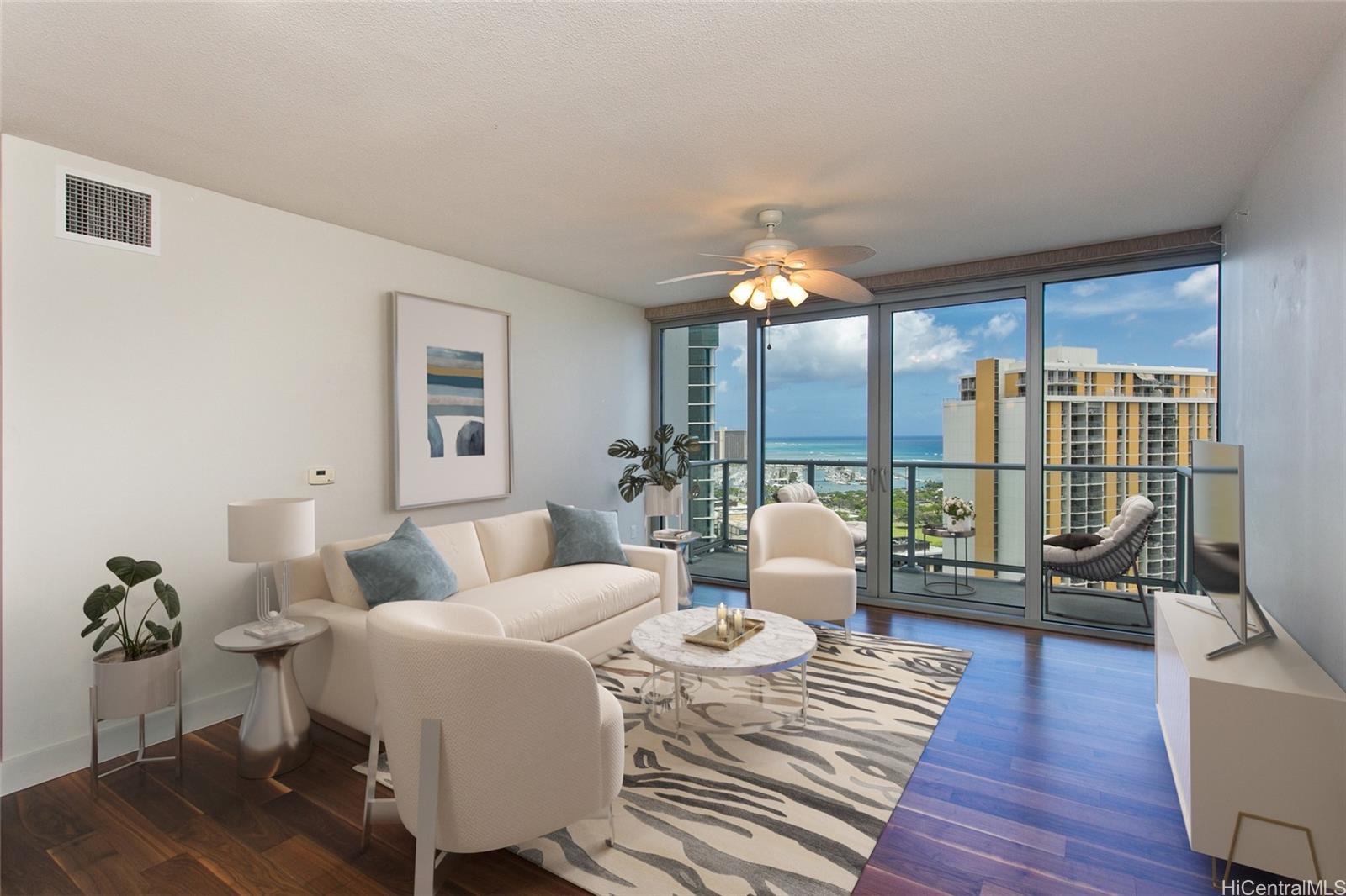 Waihonua #2702, 1189 Waimanu Street, Honolulu | Kakaako