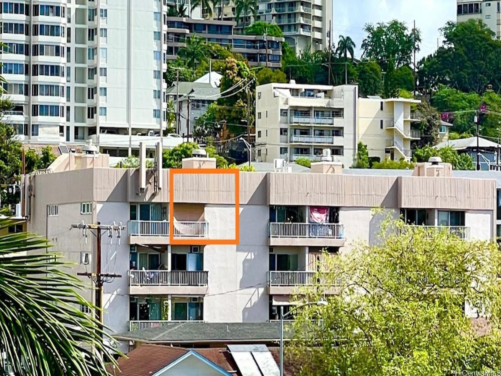 Queens Villa #403, 1459 Pele Street, Honolulu | Punchbowl-lower