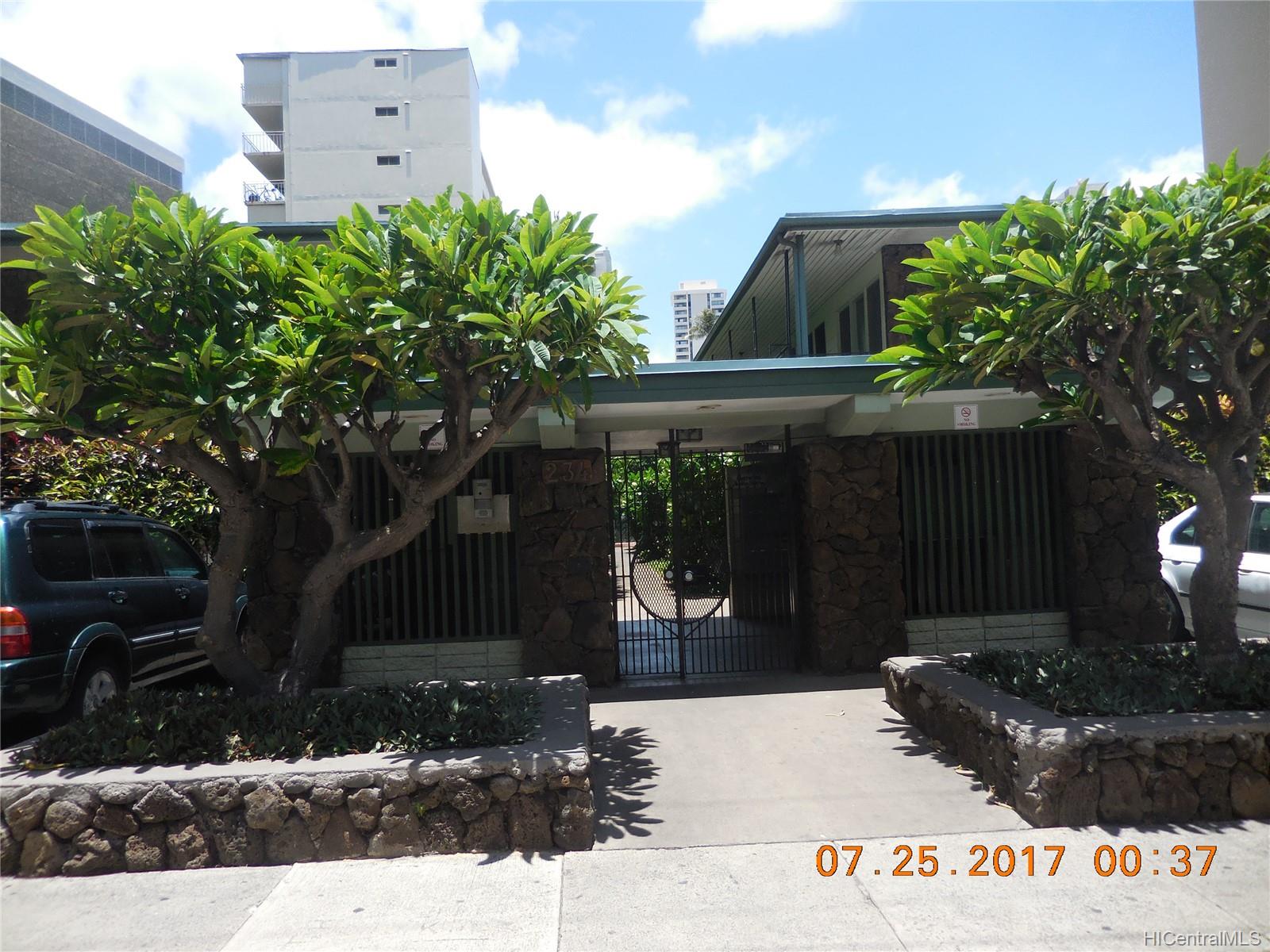 234 Ohua Ave 121 Honolulu - Hawaii Rental Ohua Gardens